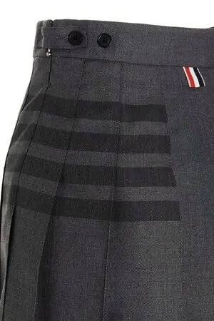 Thom Browne 4 Bar Striped Pleated Mini Skirt