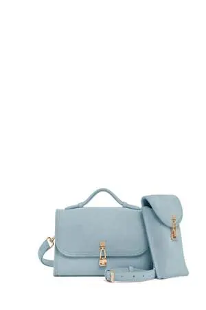 Gabriela Hearst Small Leonora Flap Bag In Suede