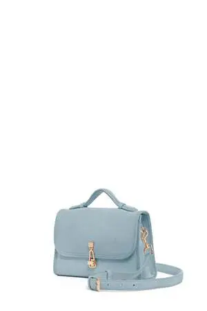 Gabriela Hearst Small Leonora Flap Bag In Suede
