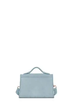Gabriela Hearst Small Leonora Flap Bag In Suede