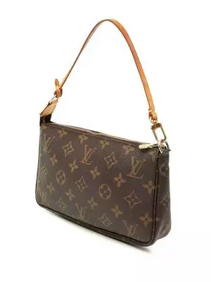 LOUIS VUITTON Monogram Pochette Accessoires Shoulder Bag - Brown