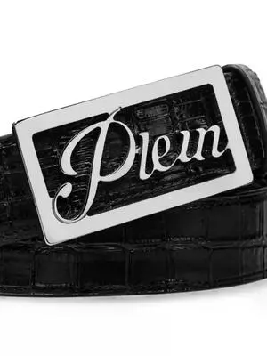 Philipp Plein Saffiano Leather Belt