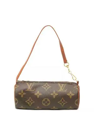 LOUIS VUITTON Monogram Papillon Pochette Handbag - Brown