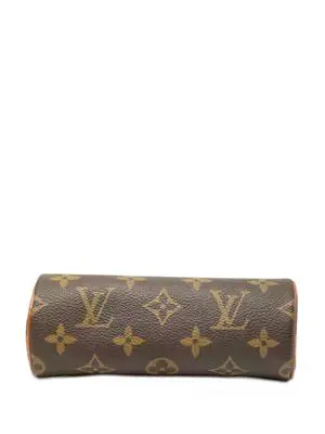 LOUIS VUITTON Monogram Papillon Pochette Handbag - Brown