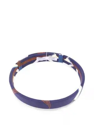 Hermès Graphic Print Padded Hairband