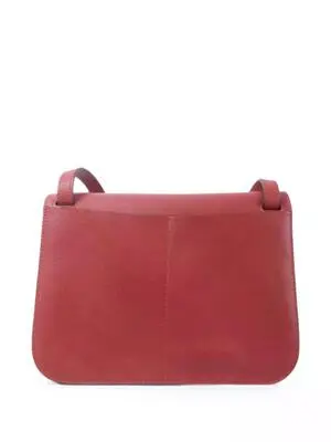 Hermès Halzan Leather Tote Bag - Red
