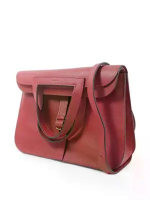 Hermès Halzan Leather Tote Bag - Red