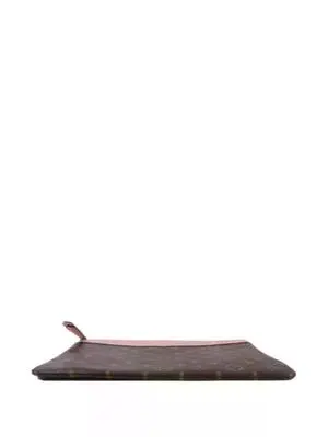 LOUIS VUITTON Monogram Canvas Clutch Bag - Brown
