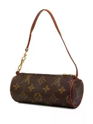 LOUIS VUITTON Monogram Papillon Pochette Handbag - Brown