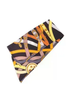 Hermès Graphic-print Silk Scarf