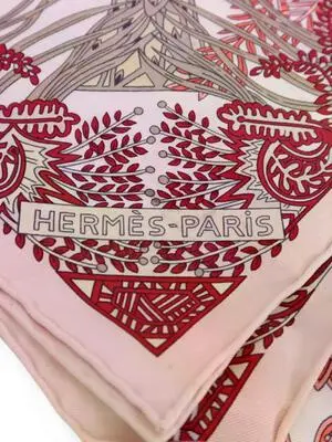 Hermès Floral-print Silk Scarf