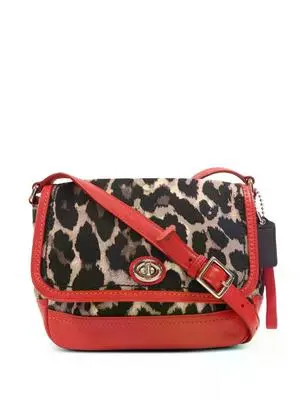 COACH VINTAGE Leopard-print Shoulder Bag