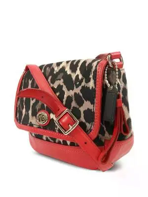 COACH VINTAGE Leopard-print Shoulder Bag