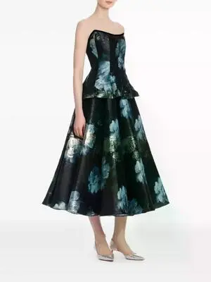 MARKARIAN Lola Floral-brocade Corset Top