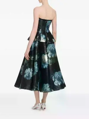MARKARIAN Lola Floral-brocade Corset Top