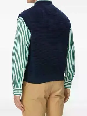 Tommy Hilfiger Textured Knit V-neck Sweater Vest
