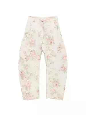 VICOLO Floral Print Trousers
