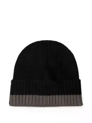 Armani Exchange Ribbed Knit Beanie Hat