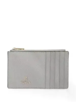 Furla Medium Camelia Logo-plaque Cardholder - Grey