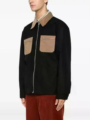 Marni Contrast-collar Patch-pocket Jacket