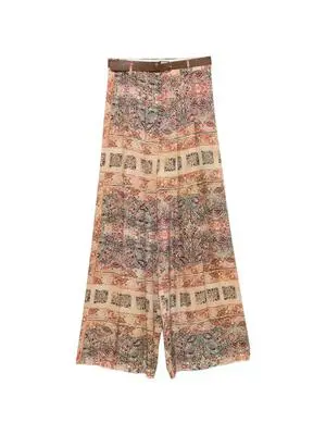 VICOLO Paisley Pattern Palazzo Pants