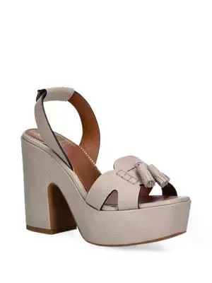 POLLINI Tassel Detail Heeled Sandals