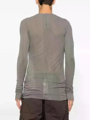 Rick Owens Ribbed-texture Long-sleeved T-shirt