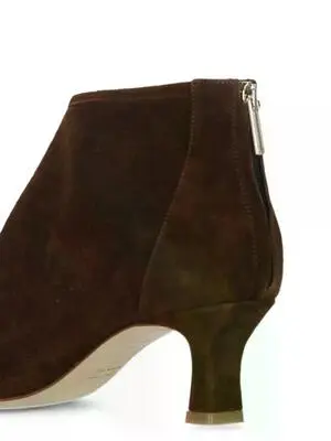 THE SELLER Perforated Suede Ankle Boots