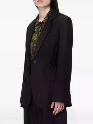 TELA Single-breasted Elasticated-waist Blazer