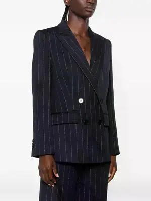 Maje Pinstripe Double-breasted Blazer