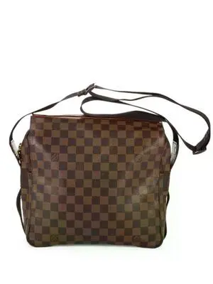 LOUIS VUITTON Damier Ebène Naviglio Shoulder Bag - Brown