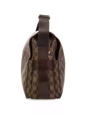 LOUIS VUITTON Damier Ebène Naviglio Shoulder Bag - Brown