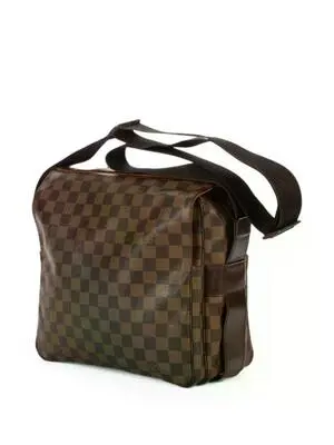 LOUIS VUITTON Damier Ebène Naviglio Shoulder Bag - Brown
