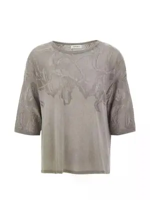 KANGRA Openwork Knit Cotton Top