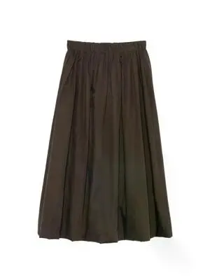 VICOLO Elasticated Waist Flared Midi Skirt