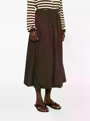 VICOLO Elasticated Waist Flared Midi Skirt