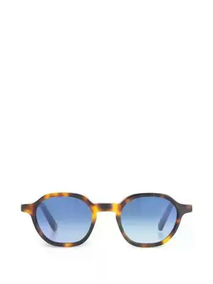 L.g.r Algiers Geometric Frame Sunglasses - Brown