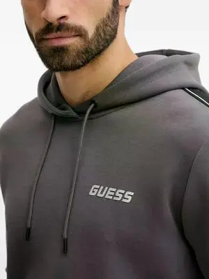 Guess Logo Print Drawstring Hoodie