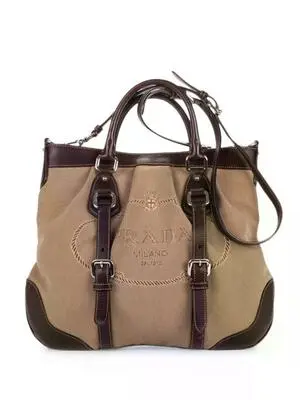 Prada Jacquard Tote Bag