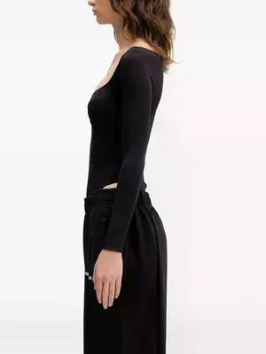 Vetements Long-sleeve Sweetheart Neck Bodysuit