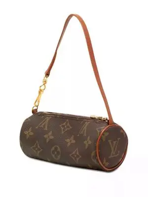 LOUIS VUITTON Monogram Papillon Pochette Handbag - Brown