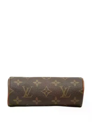 LOUIS VUITTON Monogram Papillon Pochette Handbag - Brown