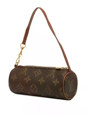 LOUIS VUITTON Monogram Papillon Pochette Handbag - Brown
