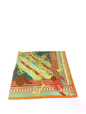 Hermès Equestrian-motif Scarf
