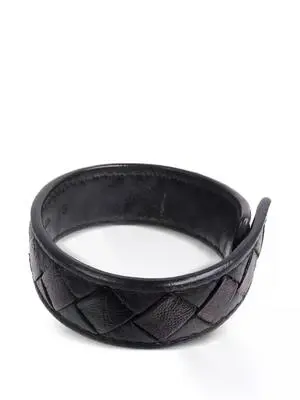 Bottega Veneta Intrecciato Leather Bracelet