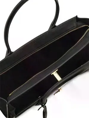 FERRAGAMO Studio Soft Bag In Hammered Calfskin And Suede