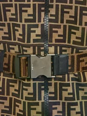 Fendi Ff Motif Belted Mini Dress