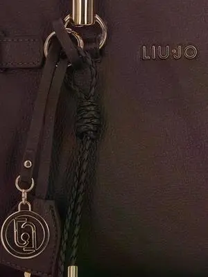 Liu Jo Small Satchel Bag With Logo Charm - Brown