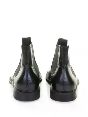 FRANCO FEDELE Pull-tab Almond Toe Boots