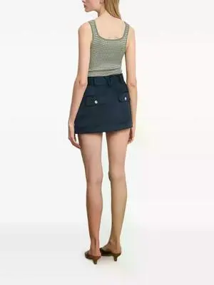 Veronica Beard Felina Button-flap Pocket Skorts